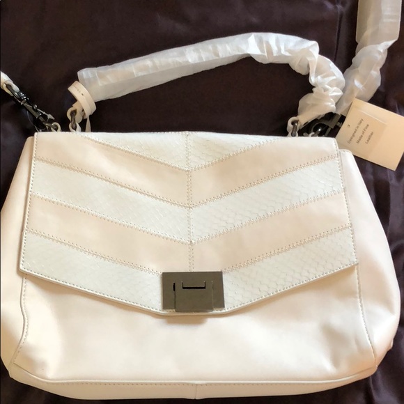 Badgley Mischka | Bags | Badgley Mischka Remy Chevron Snake Embossed ...